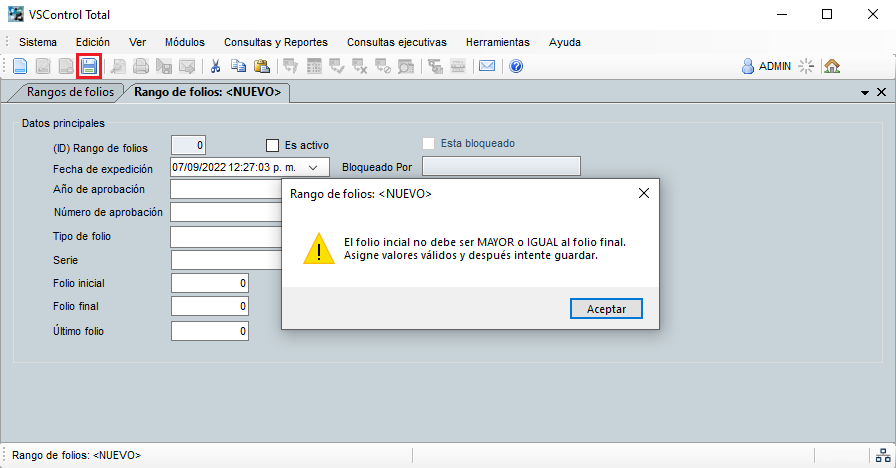 VSControl Total: Manual de usuario